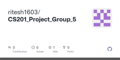 Github Ritesh1603cs201projectgroup5