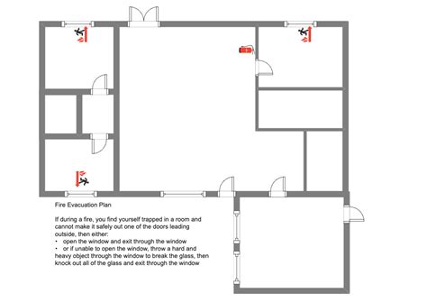 Fire Evacuation Plan Design With Escape Plan EdrawMax Templates