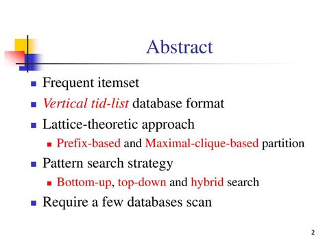 scalable algorithms for association mining ppt download
