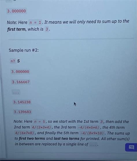Solved Nilakantha Series Is A Way To Compute Using An Chegg