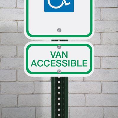 Van Accessible Handicap Parking Sign Emedco