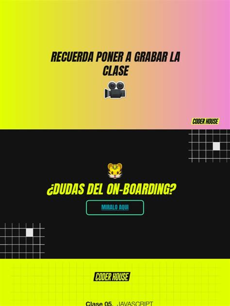 Clase 5 Objetos And Clase 6 Arrays Pdf Estructura De Datos De