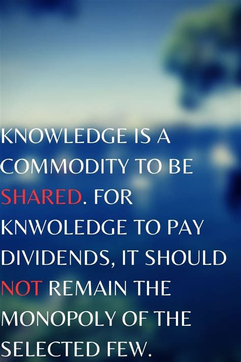 Sharing Knowledge Is Not About Giving People Something Or Getting Something From Them