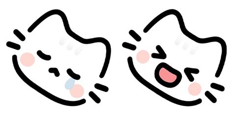 Smiling Kawaii Cat And Cat Paw Cursor Sweezy Custom Cursors