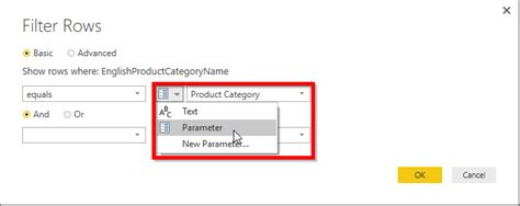 solved filter rows by parameter microsoft fabric community
