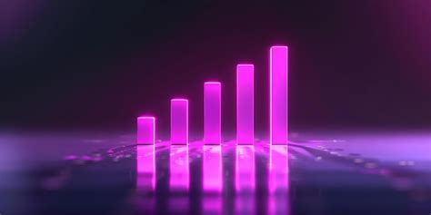 Premium Photo High Definition Purple Bar Graph For Precise Data Visualization Concept Purple