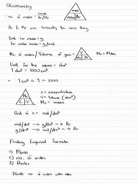 Stoichiometry Notes Pdf