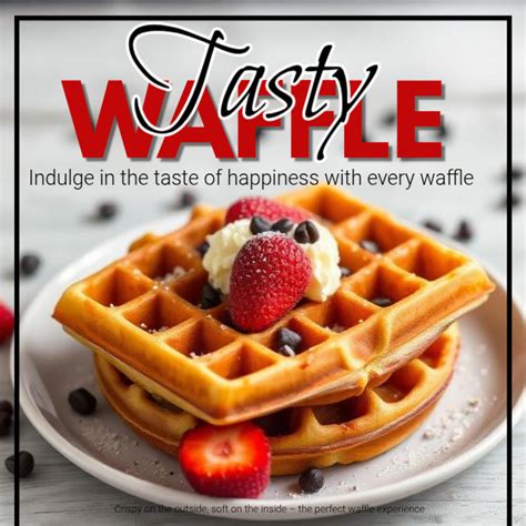 Tasty Waffle Template Postermywall