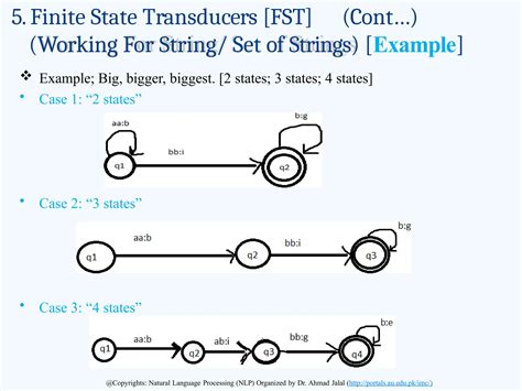 Words Transducers Finite State Transducers In Natural Language Processing PPTX