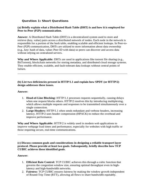 Exercise 1 Pdf Computer Network Transmission Control Protocol