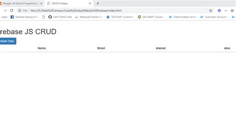 Membuat Crud Sederhana Dengan Firebase Javascript Dan Bootstrap