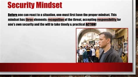Developing A Security Mindset Ppt