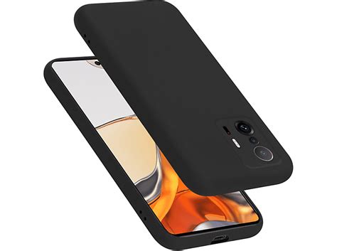 Cadorabo H Lle Im Liquid Silicone Case Style Backcover Xiaomi T T Pro Liquid Schwarz