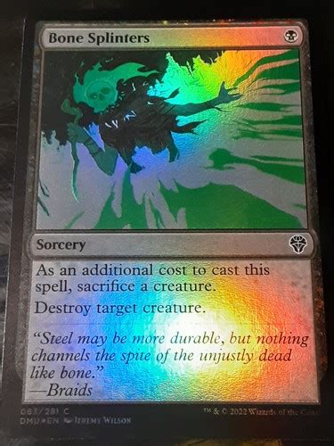 Bone Splinters Foil Dominaria United Near Mint Mtg Free Shipping Ebay