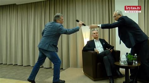 Gyvai Marijampolės Forumo Ambasadorius Algirdas Kumža Ir Ekonomistas Gitanas Nausėda Gyvai