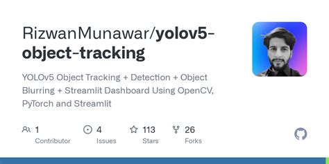 Github Rizwanmunawaryolov5 Object Tracking Yolov5 Object Tracking