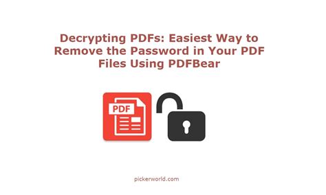 Decrypting Pdfs Easiest Way To Remove The Password