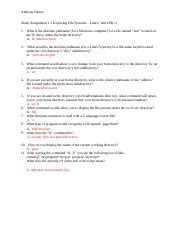 Study Assignment 1 3 Doc Anthony Dartez Study Assignment 1 3 Exploring File Systems Linux