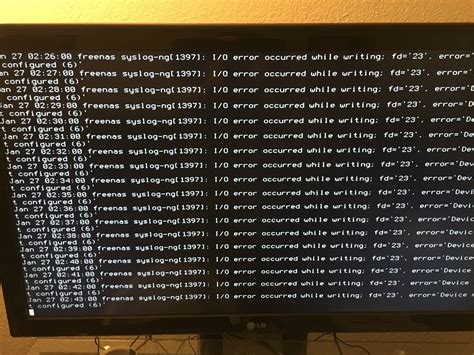 Freenas Errors On Server Screen And Random Freezing Truenas Community