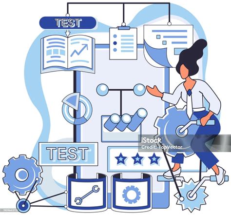 Application Testing Metaphor Vector Application Testing Last Pit Stop