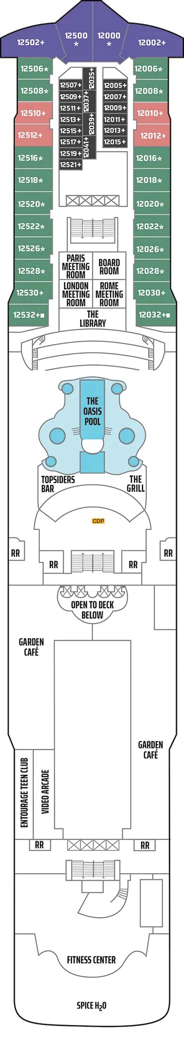 Norwegian Star Deck 12 Deck 12 Plan