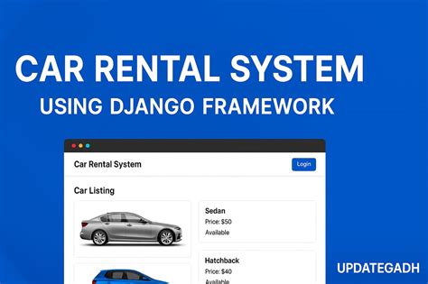 Car Rental System Using Django Framework