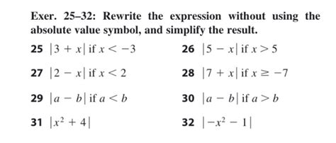 Solved Exer Rewrite The Expression Without Using The Chegg