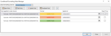 conditional formatting using a list hierarchy rather than values as