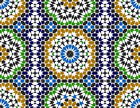 Premium Vector Seamless Geometric Pattern In Arabic Style Zellij