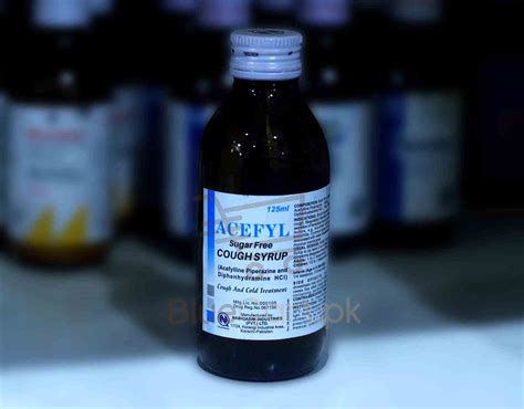 Acefyl Syrup Sugar Free Blue Cart