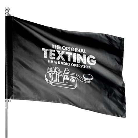morse code keyer original texting ham radio house flags