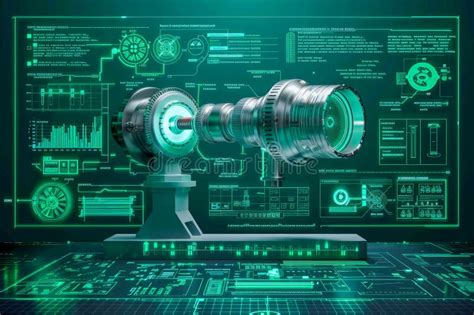 Futuristic Technology Concept With Holographic Interface And High Tech Robotic Vision System