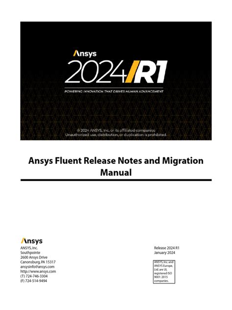 Ansys Fluent Release Notes And Migration Manual Pdf Boiling Trademark