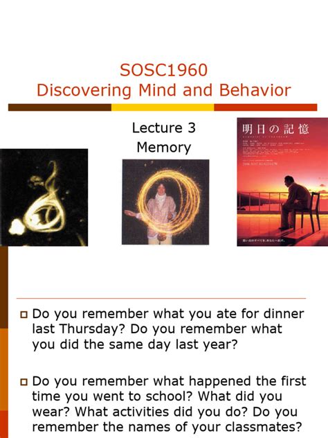 lecture 3 memory pdf memory recall memory
