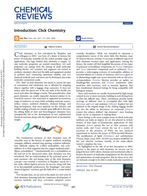 Introduction Click Chemistry Pdf