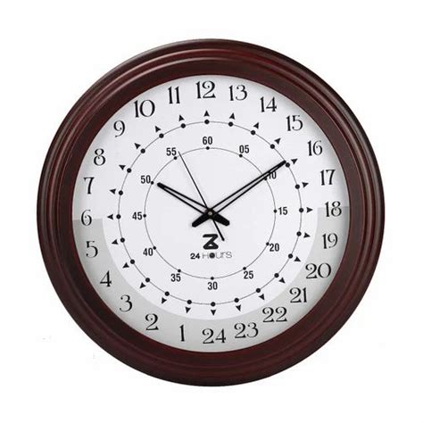 Plastic 24 Analog Round Wall Clock At Rs 2550piece In Surat Id