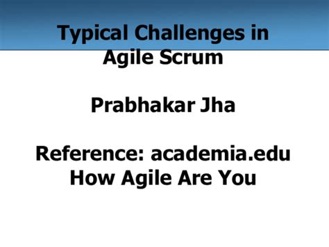 pdf typical challenges in agile scrum infrastructure projects