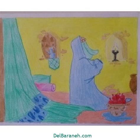 نقاشی حضرت زهرا 30 نقاشی و رنگ آمیزی زندگی و شهادت حضرت فاطمه ص مدلو