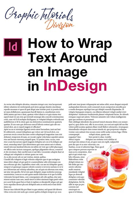 wrap text around an image in adobe indesign indesign adobe indesign