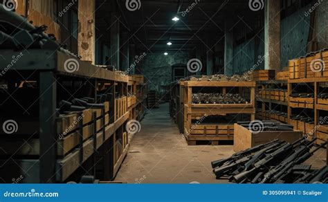 Inside The Warehouse Distribution And Packaging Of Goods Is Automated With Conveyors And Robots