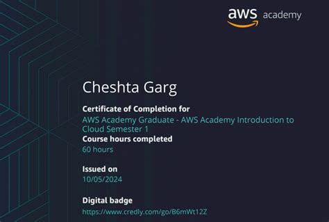 cheshta garg on linkedin aws awscertified cloudcomputing