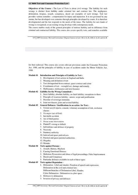 TORT Summary BA Llb Studocu