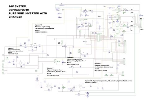 dspic30f2010 pure sine inverter circuit with charger many circuits