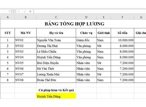 Hàm Index Trong Excel Công Thức Cách Sử Dụng Và Ví Dụ Cụ Thể