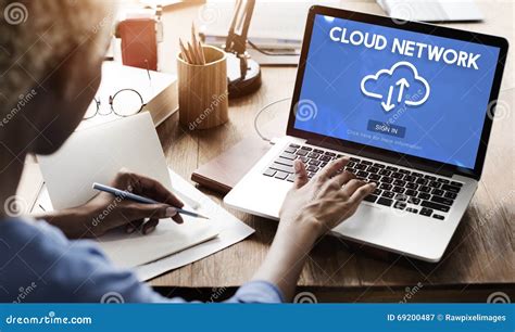 Cloud Network Storage Data Information Technology Concept Stock Image