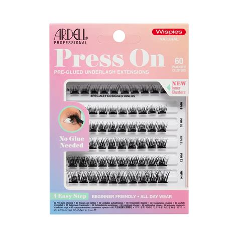 Ardell Press On Pre Glued Underlash False Eyelash Extensions Wispies