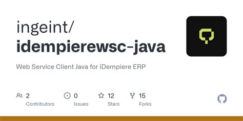 Github Ingeint Idempierewsc Java Web Service Client Java For Idempiere Erp