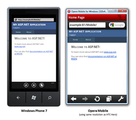 Browser For Mobile Application Asp Net Stack Overflow
