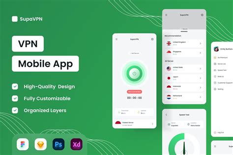Vpn Mobile App Ui Design