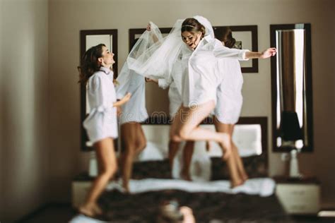 Girls Are Going Crazy Before Wedding Stock Image Image Of Girl Life 71364721